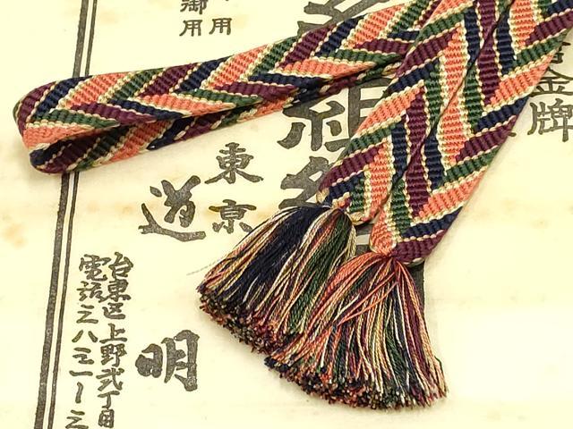 平和屋着物●極上　有職組紐道明　帯締め　笹浪組　法隆寺　宮内庁御用　国立博物館御用　東京芸術大学御用　逸品　AABC4251ay