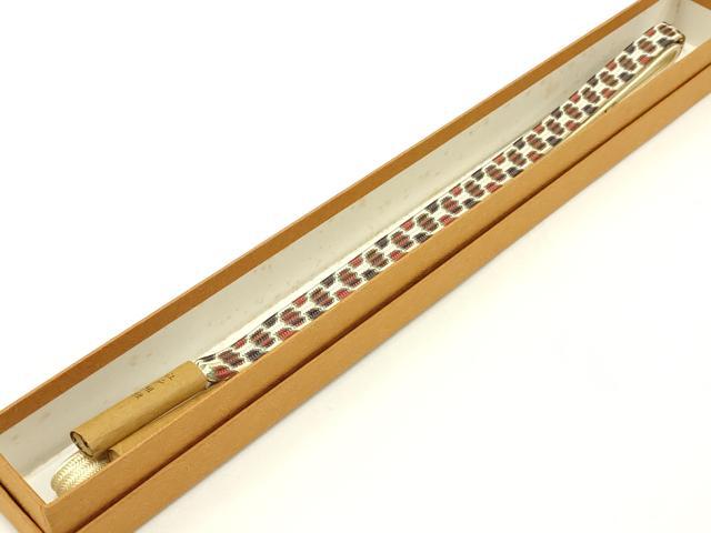 平和屋着物●無形文化財　江戸組紐　五嶋紐　帯締め　貝ノ口組　逸品　新品　AABC4342ay