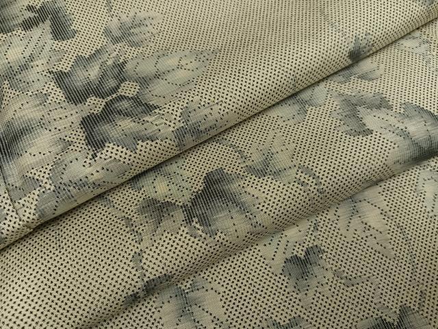 平和屋着物●本場大島紬　一元7マルキ　総絣　蔦の葉文　正絹　逸品　未使用　AABC4507ph