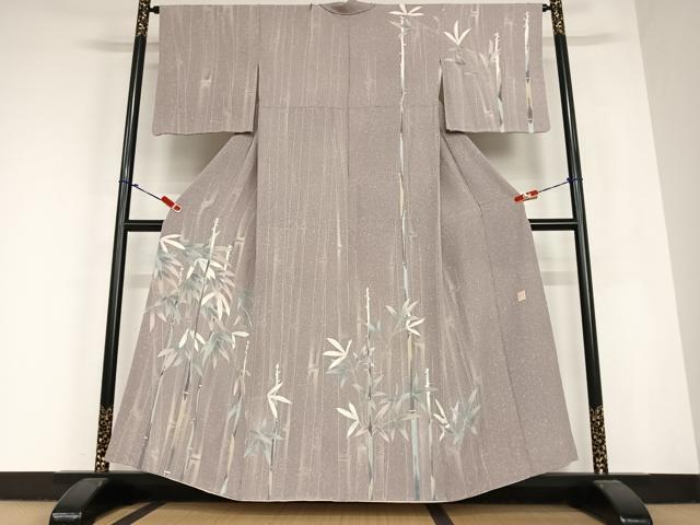 平和屋着物●訪問着　友禅　作家物　喜州　笹竹文　正絹　逸品　AABC4812zg