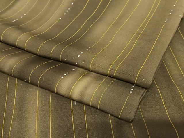 平和屋着物●上質な小紋　変わり縞　暈し染め　正絹　逸品　AABC4825zg