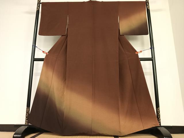 平和屋着物●訪問着　霞文　暈し染め　正絹　逸品　AABC4863zg