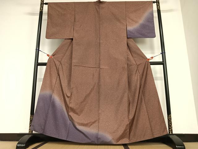 平和屋着物●訪問着　霞文　暈し染め　正絹　逸品　AABC4865zg