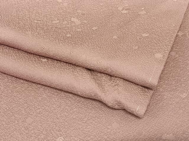 平和屋着物●上質な色無地　箔散らし地紋　浅蘇芳色　正絹　逸品　未使用　AABC4869zg