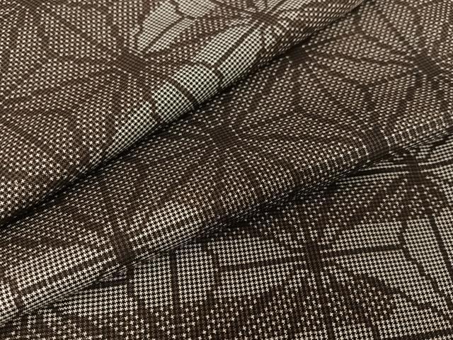 平和屋着物●本場大島紬　一元絣　麻の葉文様　正絹　逸品　AABC4872zg