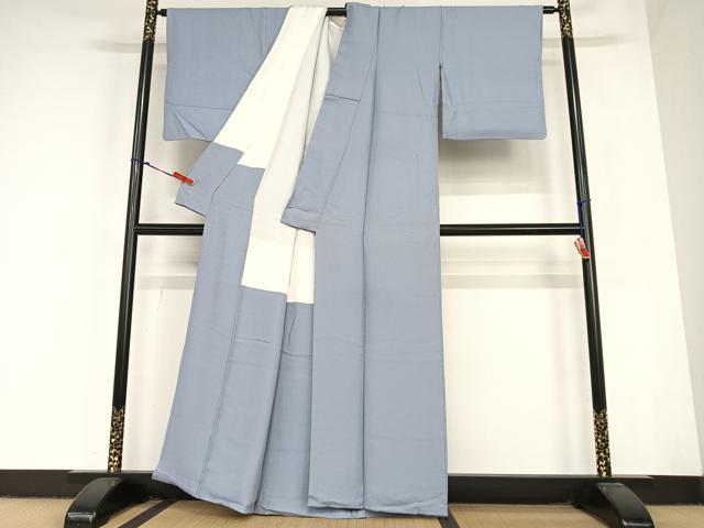 平和屋着物○螺鈿作家 甲斐泰造 色無地 紅碧色 正絹 逸品 AABC4937zg