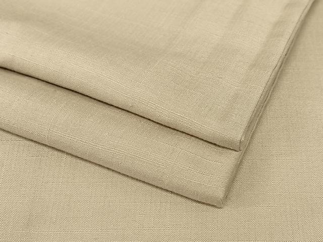 平和屋着物●上質な紬　色無地　柴染色　正絹　逸品　AABC4980zg