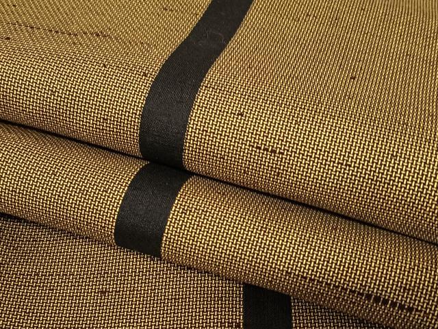 平和屋着物●上質な紬　縞　正絹　逸品　未使用　AABC4995zg