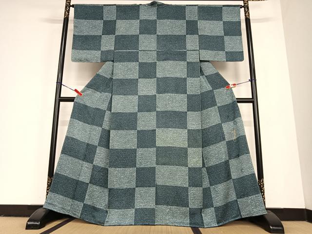 平和屋着物●染色の魔術師　染乃座・大久保玄才　そめのざ玄才　小紋　草花文　正絹　逸品　未使用　AABC5022zg