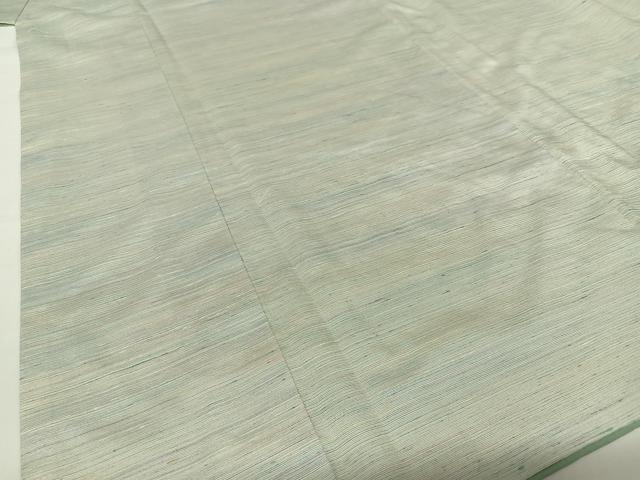 平和屋着物○紅花紬 米沢 横段文 正絹 逸品 AABC5082zg