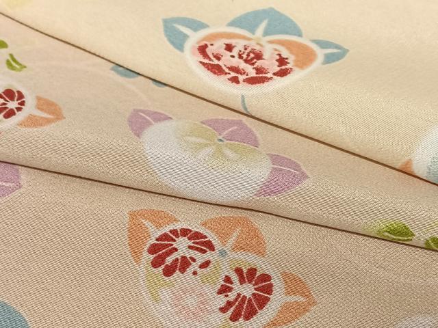 平和屋着物●小紋　橘　洗える着物　AABC5085zg