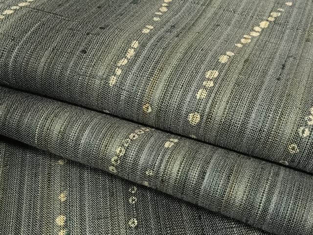 平和屋着物●上質な紬　縞　正絹　逸品　AABC5104zg