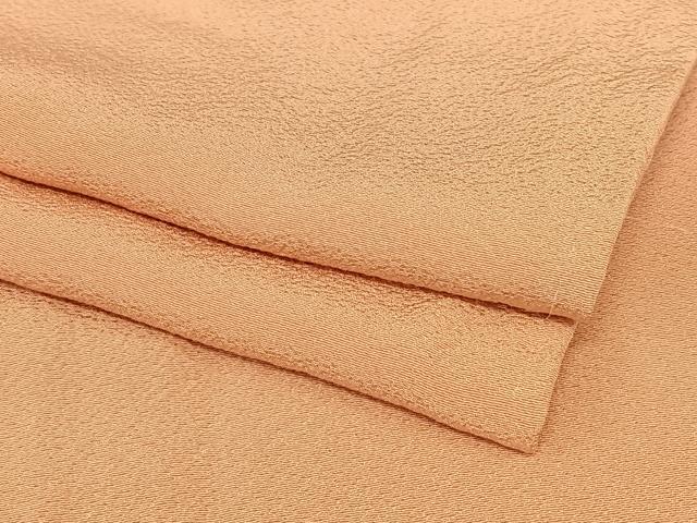 平和屋着物●上質な色無地　甚三紅色　正絹　逸品　AABC5128zg