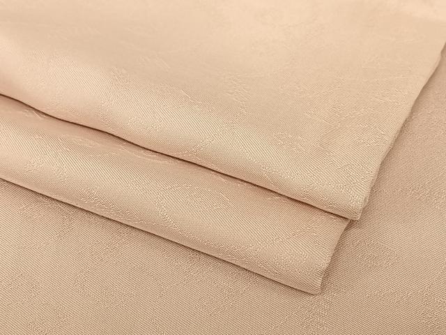 平和屋着物●お召　唐草地紋　梅染色　正絹　逸品　AABC5139zg