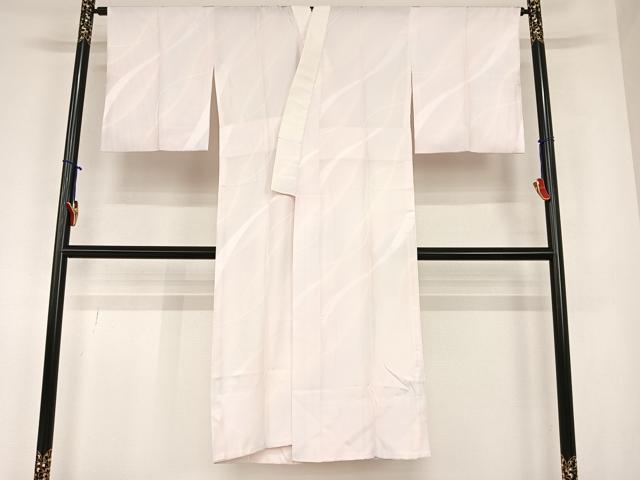 平和屋着物●長襦袢　無双仕立て　よろけ縞地紋　暈し染め　正絹　逸品　AABC5193zg