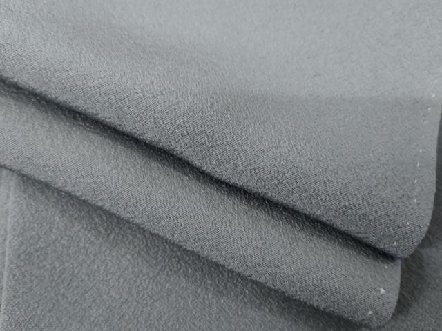 平和屋着物●上質な色無地　紫鼠色　正絹　逸品　AABC5602ck