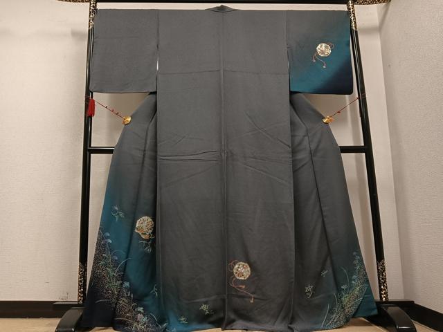 平和屋着物●訪問着　花鏡裏文　金銀彩　正絹　逸品　AABC6025ph