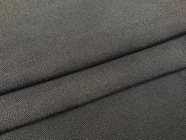 平和屋着物●江戸小紋　鮫小紋柄　黒地　正絹　逸品　AABC6063ph