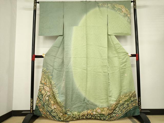 平和屋着物●越後十日町の一流染匠　桐屋・翠山工房　徳永憲峯　訪問着　辻が花　暈し染め　正絹　逸品　AABC6082ck