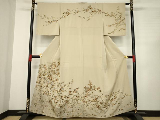 平和屋着物●総刺繍　訪問着　中国三大刺繍　汕頭刺繍　スワトウ刺繍　雪輪花文　金糸　正絹　逸品　AABC6151ck