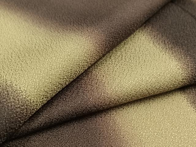 平和屋着物▽小紋　単衣　間道　暈し染め　洗える着物　AABC6180jh