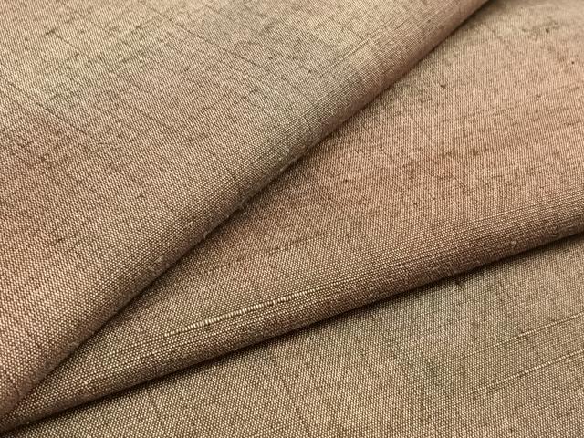 平和屋着物▽上質な紬　単衣　市松文様　三越扱い　正絹　逸品　AABC6191jh