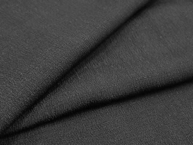 平和屋着物▽上質な紬　単衣　紺藍色　正絹　逸品　AABC6798jh