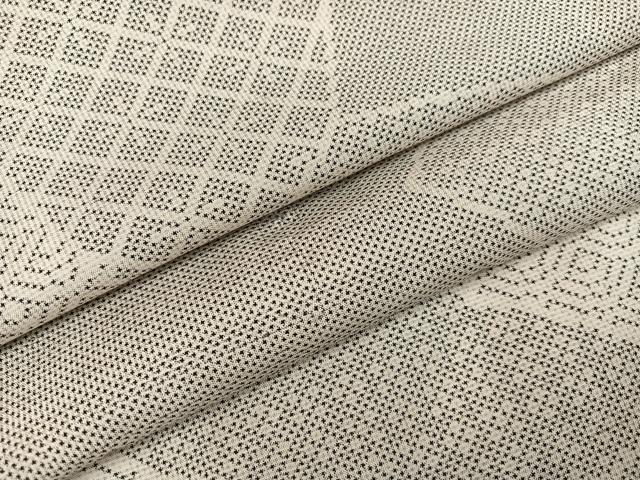 平和屋着物●本場大島紬　白大島　一元絣　吉祥文　正絹　逸品　AABC6814ph