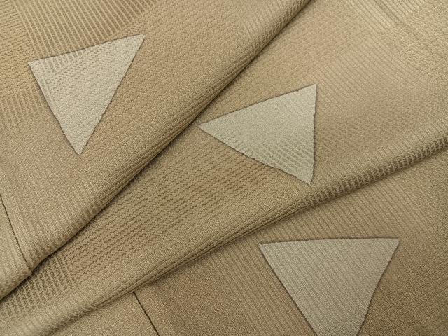 平和屋着物●上質な小紋　幾何学文様　正絹　逸品　AABC6832ph