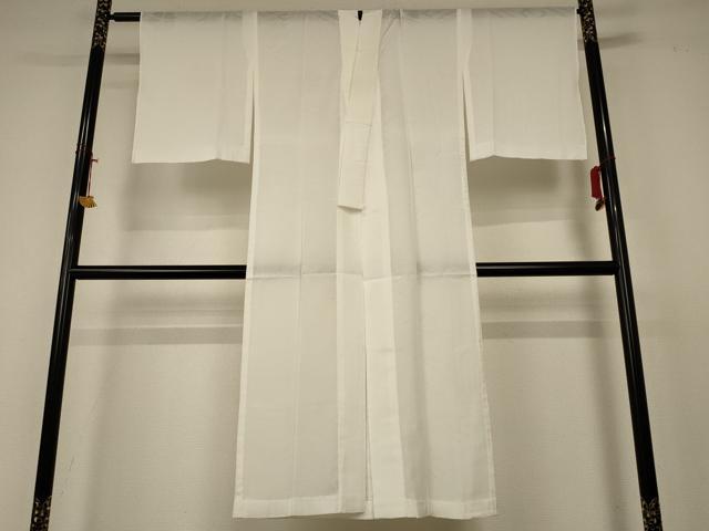 平和屋着物＊夏物　長襦袢　舞花紋紗　白色　AABC6883jd