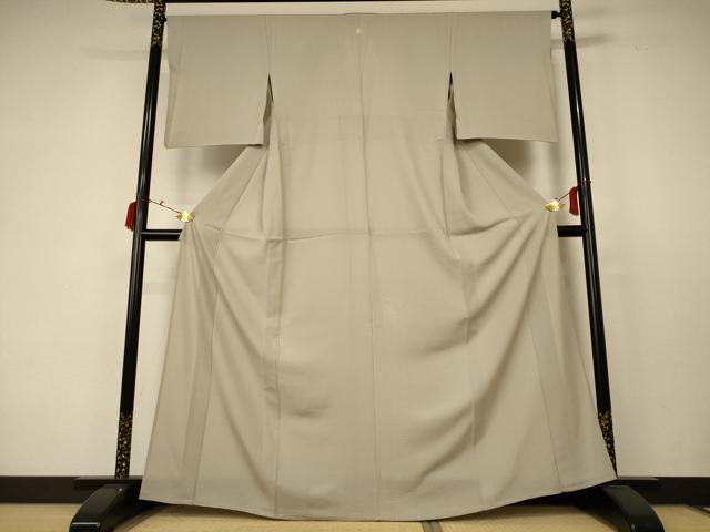 平和屋着物＊夏物　色無地　絽　白橡色　高島屋扱い　正絹　逸品　AABC6893jd