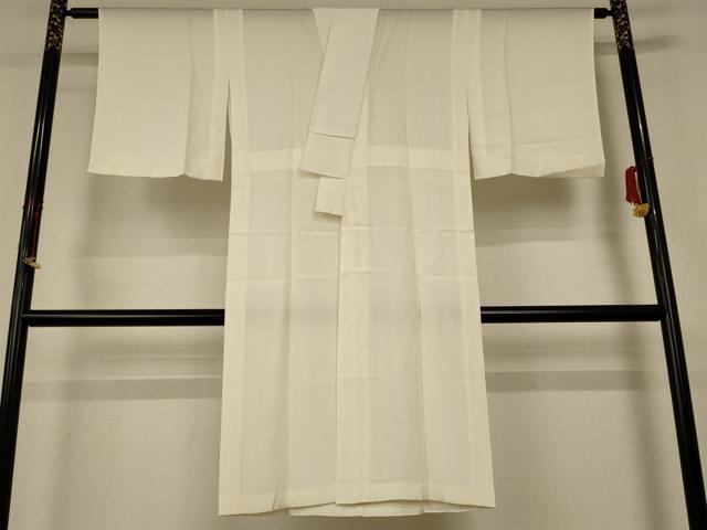 平和屋着物＊夏物　長襦袢　絽　鳥の子色　正絹　逸品　AABC6896jd