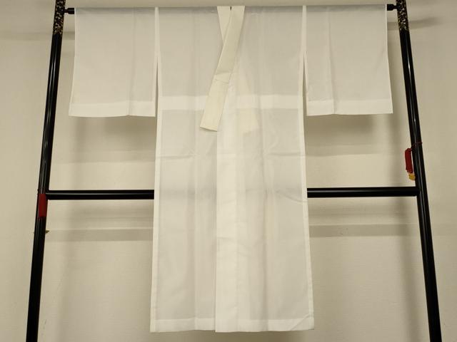 平和屋着物＊夏物　長襦袢　絽　白色　洗える着物　AABC6900jd