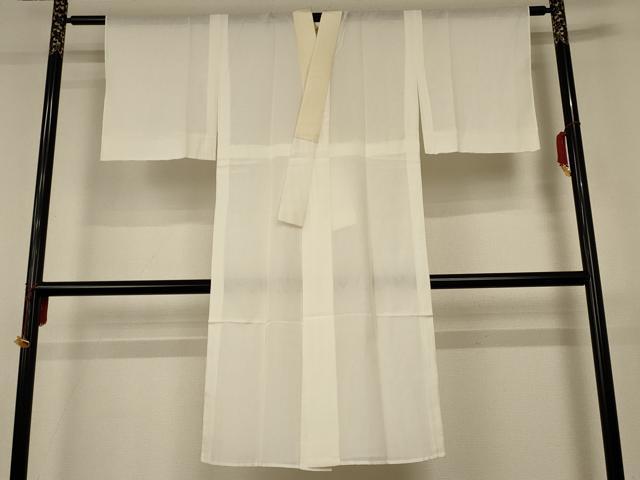 平和屋着物＊夏物　長襦袢　絽　鳥の子色　正絹　逸品　AABC6910jd