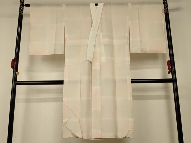 平和屋着物＊夏物　長襦袢　変わり絽　市松文様　正絹　逸品　AABC6995jd
