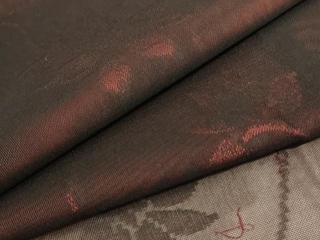 平和屋着物＊夏物　小紋　紗　草花文　正絹　逸品　未使用　AABC6997jd