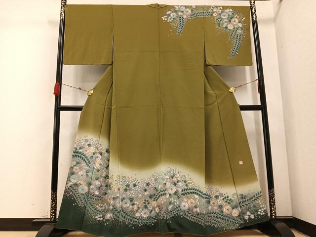 平和屋着物●訪問着　作家物　辻が花　絞り　暈し染め　正絹　逸品　AABC8003ph