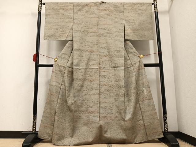 平和屋着物●ファッションデザイナー　KENZO KIMONO　高田賢三　本場大島紬　染大島　訪問着　霞文　正絹　逸品　AABC8013ph