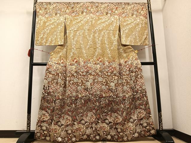 平和屋着物●訪問着　作家物　辻が花　絞り　正絹　逸品　AABC8033ph