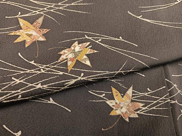 平和屋着物○訪問着 楓 松 正絹 逸品 AABC8044ph