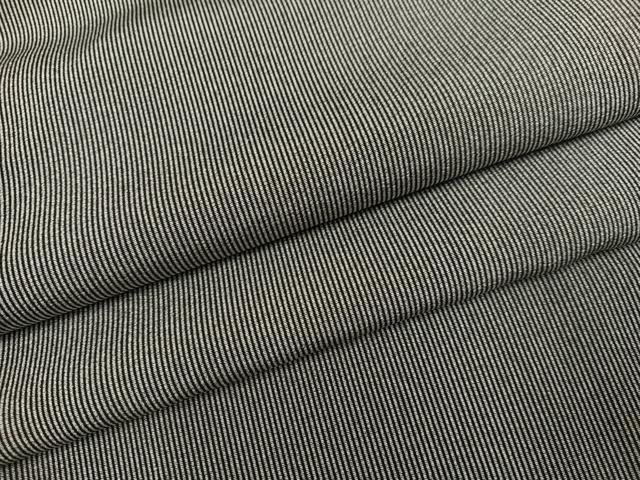 平和屋着物●江戸小紋　万筋　黒緑色×亜麻色　正絹　逸品　AABC8057ph