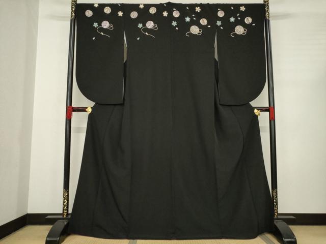 平和屋着物●小振袖　二尺袖　花毬文　洗える着物　AABC8097ck