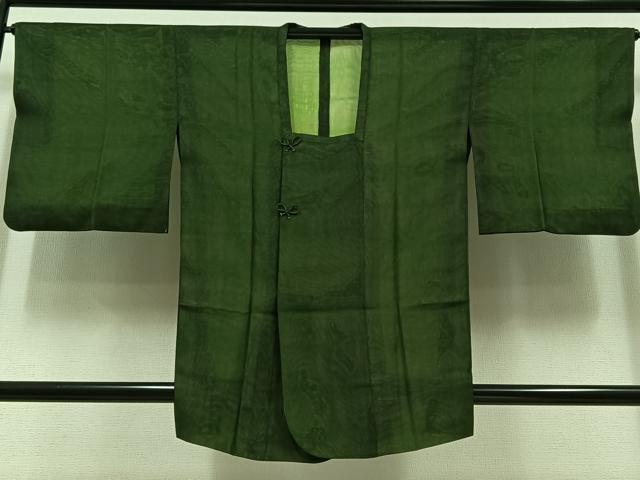 平和屋着物▽道行コート　スリーシーズン　春夏秋　塵除け　霞文　正絹　逸品　AABC8681jh