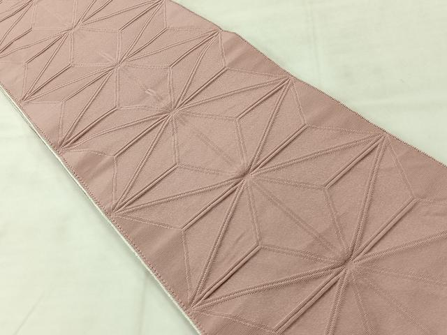 平和屋着物●撫松庵　半幅帯　麻の葉文様　AABC8755uk