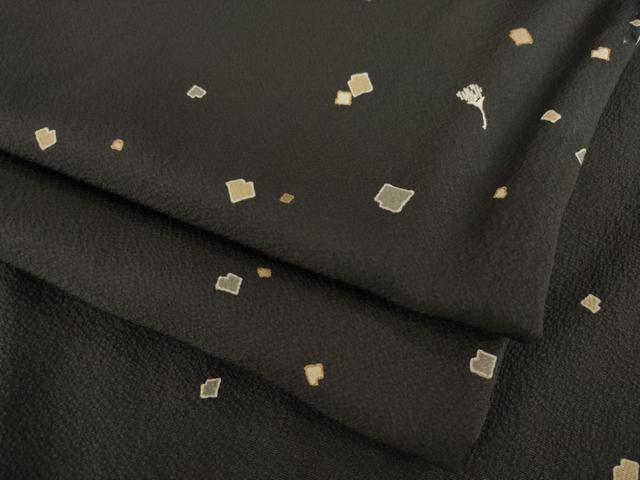 平和屋着物●上質な小紋　箔散らし文様　正絹　逸品　AABC9202ck