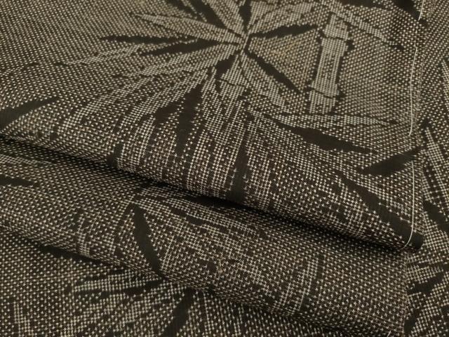 平和屋着物●本場大島紬　一元絣　笹竹文　正絹　逸品　未使用　AABC9222ck