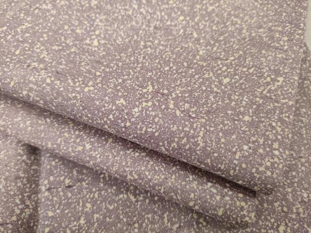 平和屋着物●石川県指定無形文化財　牛首紬　白山工房　手織り　霞文　正絹　逸品　AABC9262ck