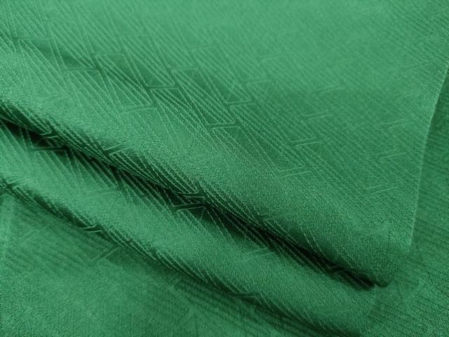 平和屋着物●染色作家　斉藤三才　色無地　石畳地紋　天鵞絨色　正絹　逸品　AABC9266ck