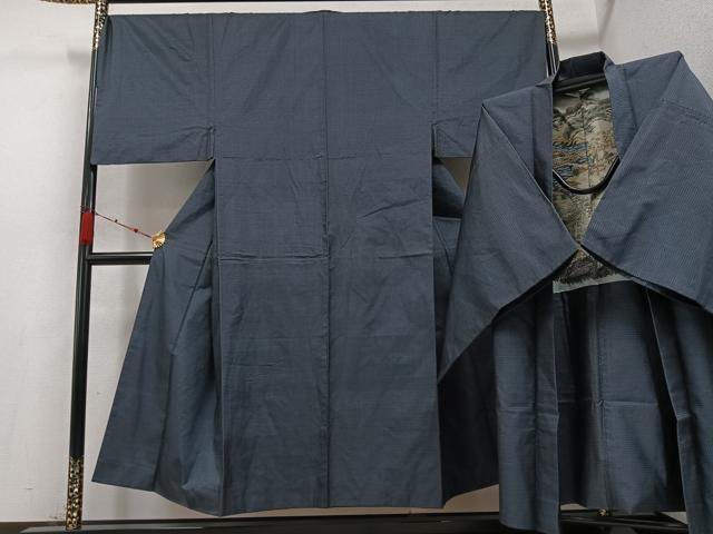 平和屋着物●男性　本場大島紬　アンサンブル　100亀甲　総詰め　正絹　逸品　AABC9320ph