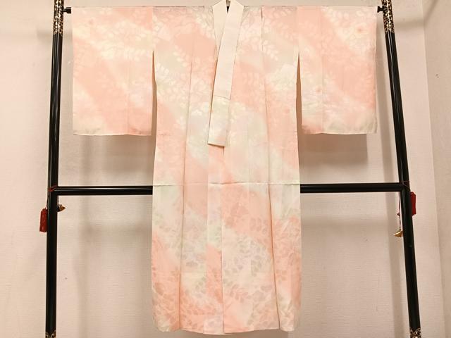 平和屋着物●長襦袢　無双仕立て　辻が花地紋　暈し染め　正絹　逸品　未使用　AABC9336ph